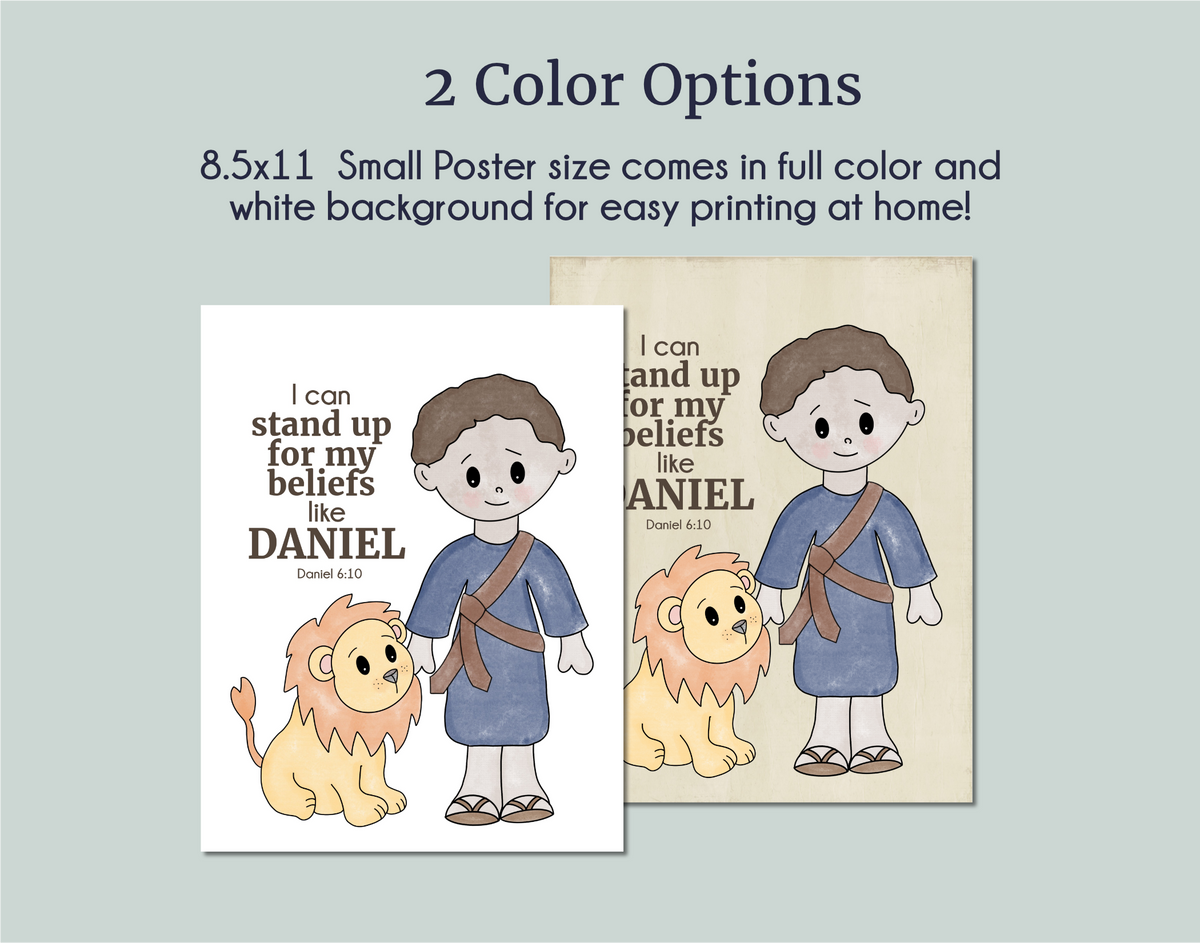 Old Testament Heroes Posters 8.5x11, 11x14 – My Upside Down Umbrella