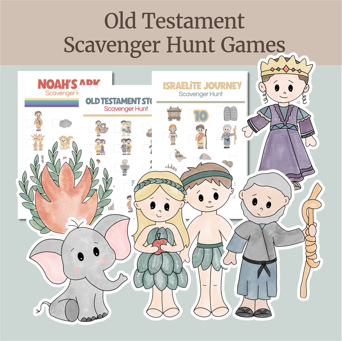 Bible Scavenger Hunt Game (Old Testament) – My Upside Down Umbrella