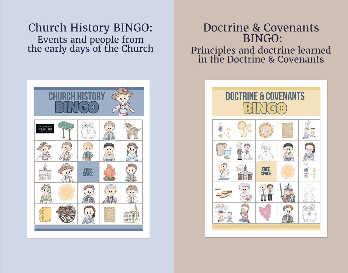 Doctrine and Covenants | Church History BINGO – My Upside Down Umbrella