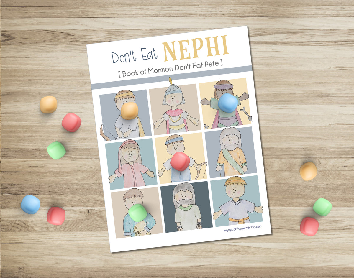 Don't Eat Nephi (Book of Mormon Don't Eat Pete Game) – My Upside Down ...