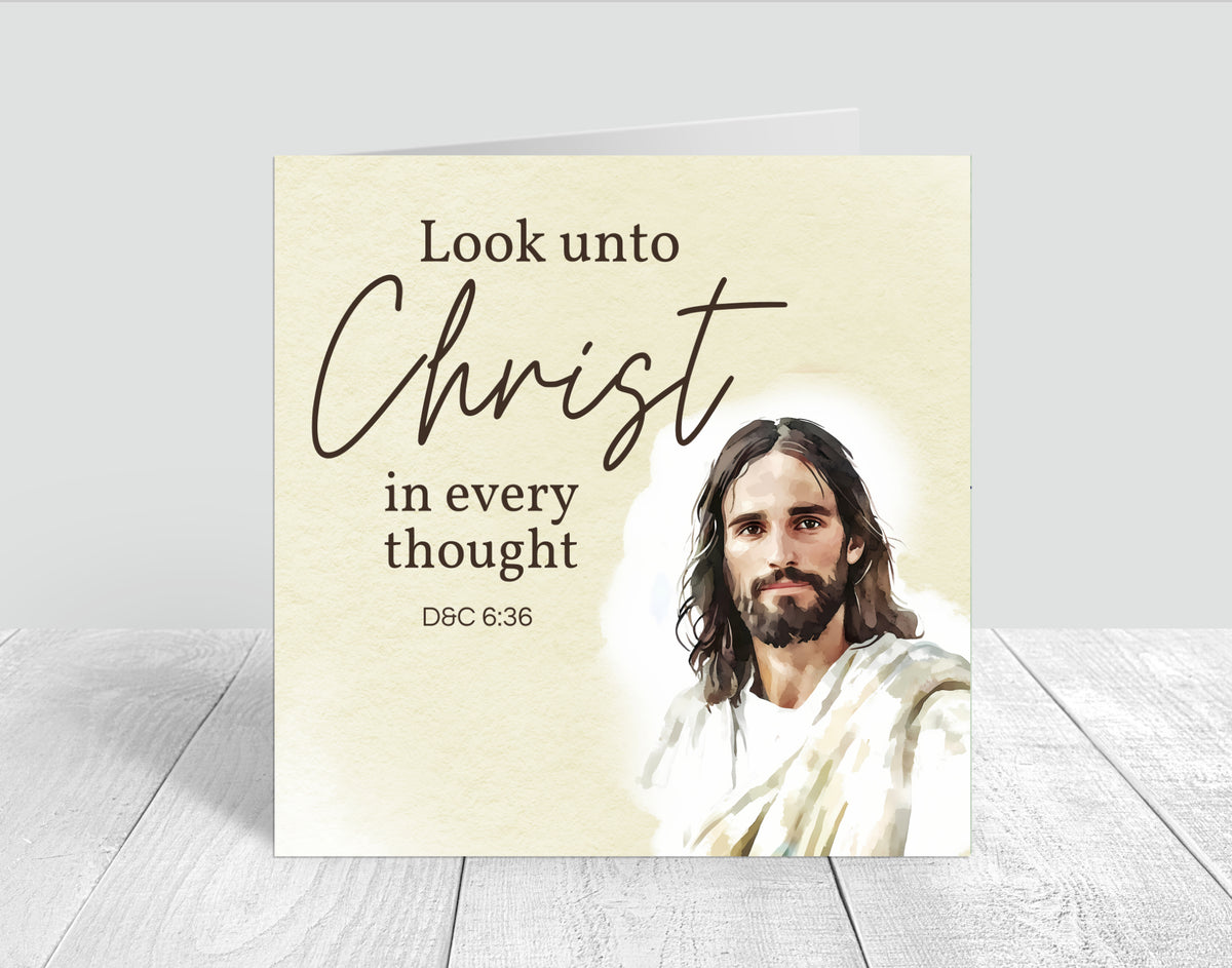 Look unto Me in Every Thought 2025 LDS Youth Theme Mini Cards for Youn ...