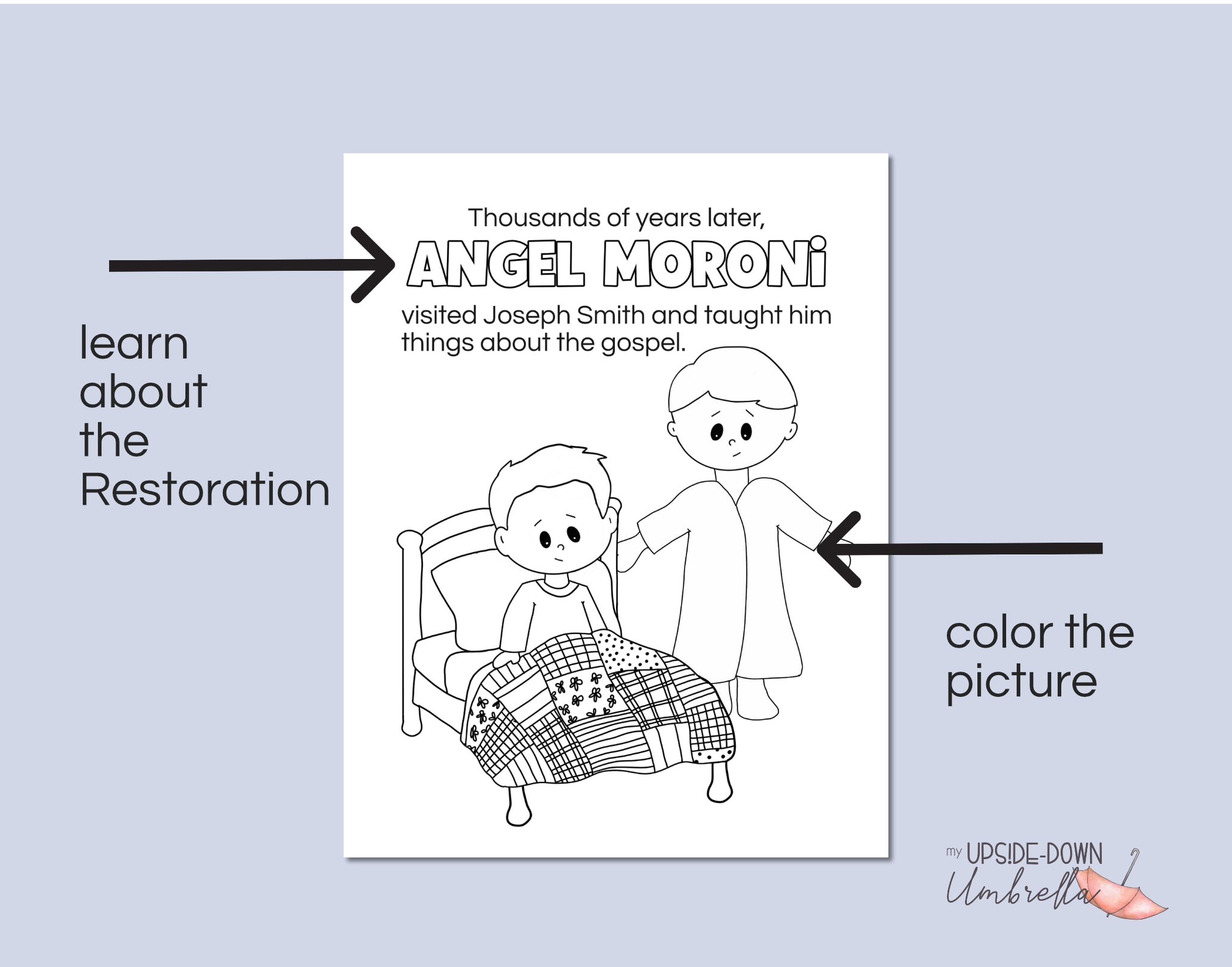 Story of the Restoration Coloring Book | Doctrine and Covenants Colori ...