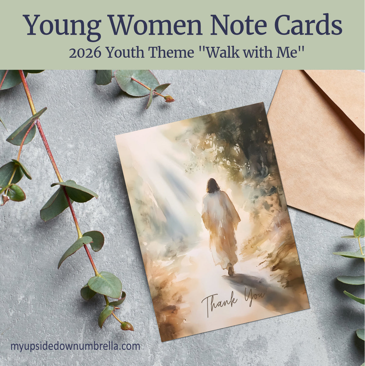 Walk with Me | Young Women Greeting Cards | 2026 LDS Youth Theme – My ...