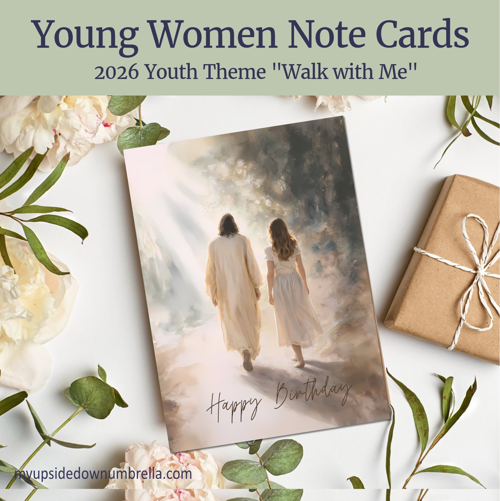 Young Women Walk with Me | YW Greeting Cards | 2026 LDS Youth Theme ...