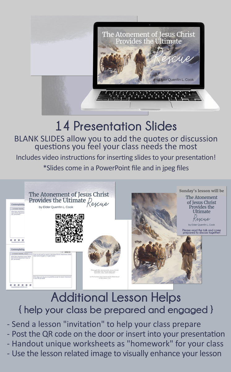 Elder Quentin L. Cook - The Atonement of Jesus Christ... Rescue April ...