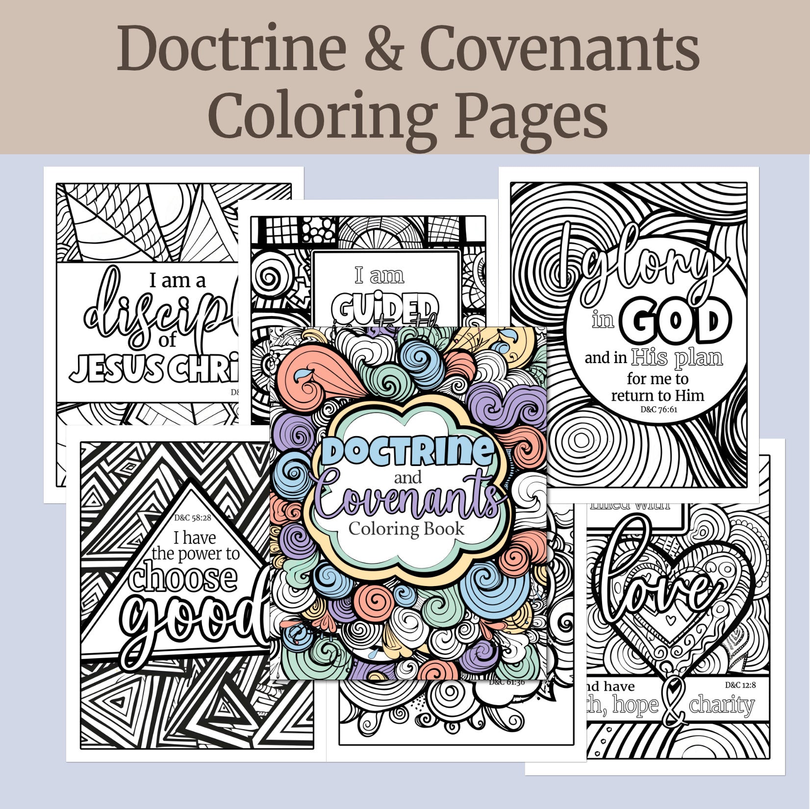 coloring pages doctrine and covenants